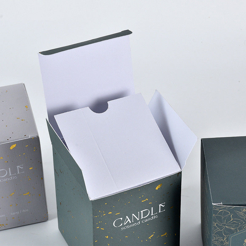 Rigid Candle Gift Box Packing With Cardboard Insert Protecting